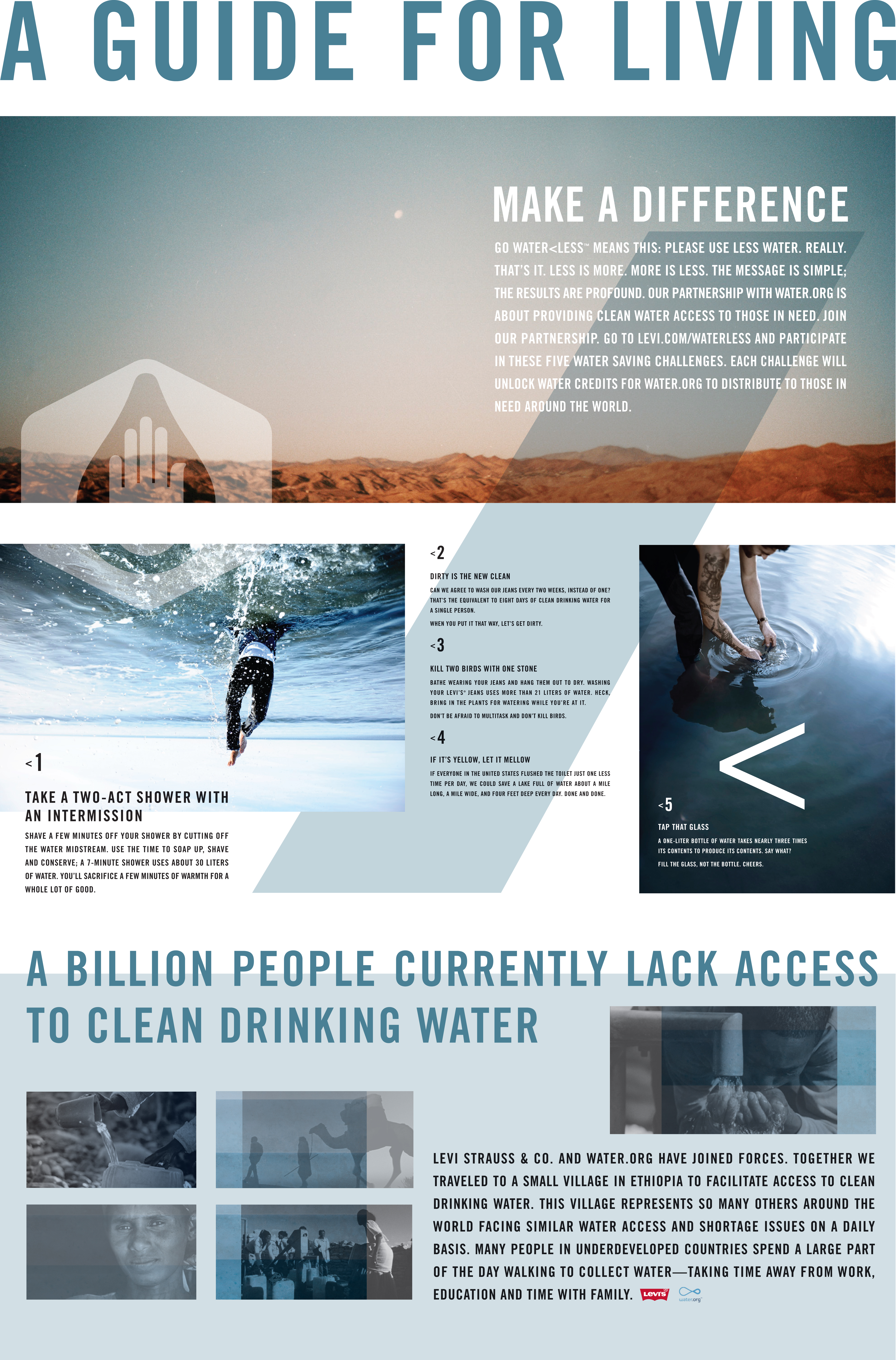 LSN : News : Less is more: Levi’s devises water challenge