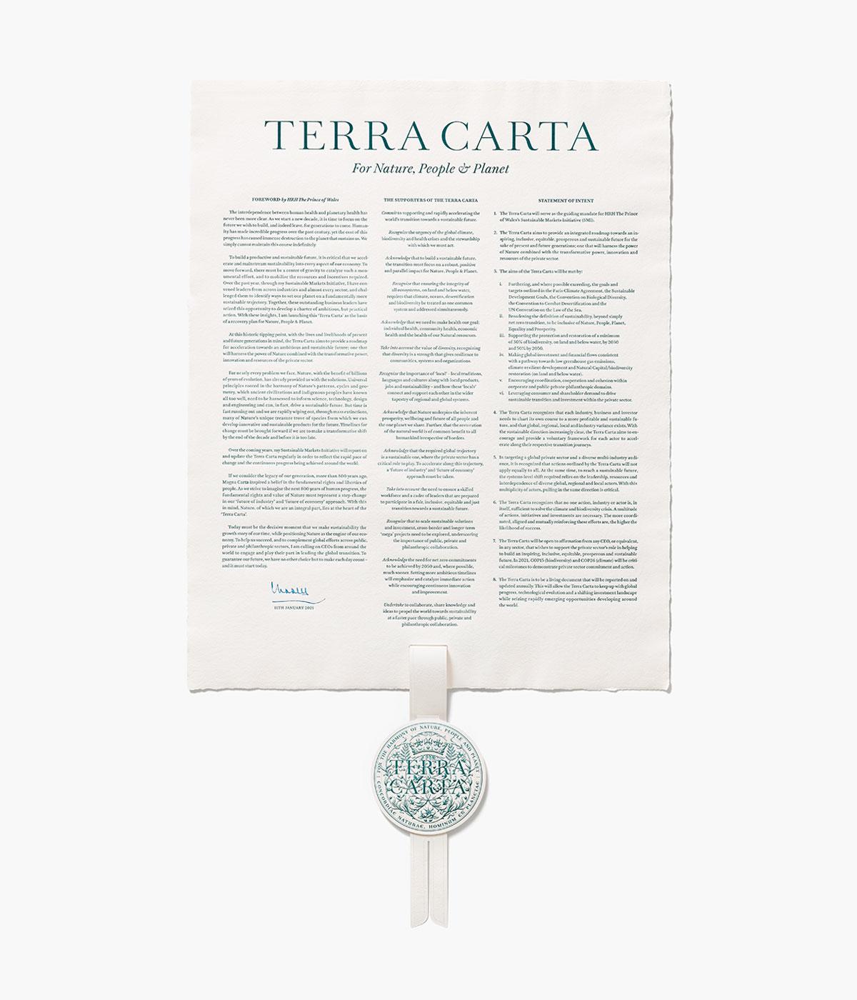 LSN : News : The Terra Carta seal honours sustainable firms