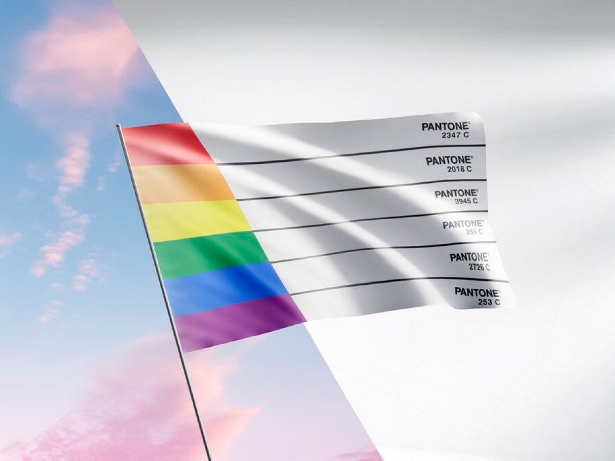 LSN : News : Pantone’s creative take on the LGBTQ+ flag for the World Cup